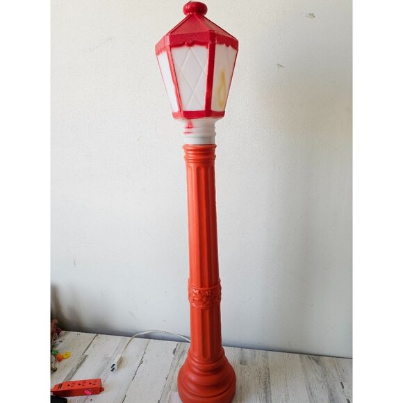 unbranded | Holiday | Vintage Empire Red Lamp Post Lantern Blow Mold ...